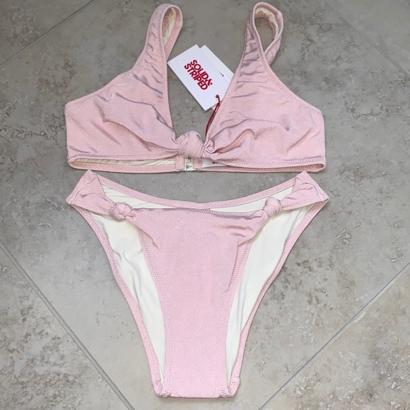 SOLID & STRIPED | Swim | Solidstripes Baby Pink Bikini | Poshmark
